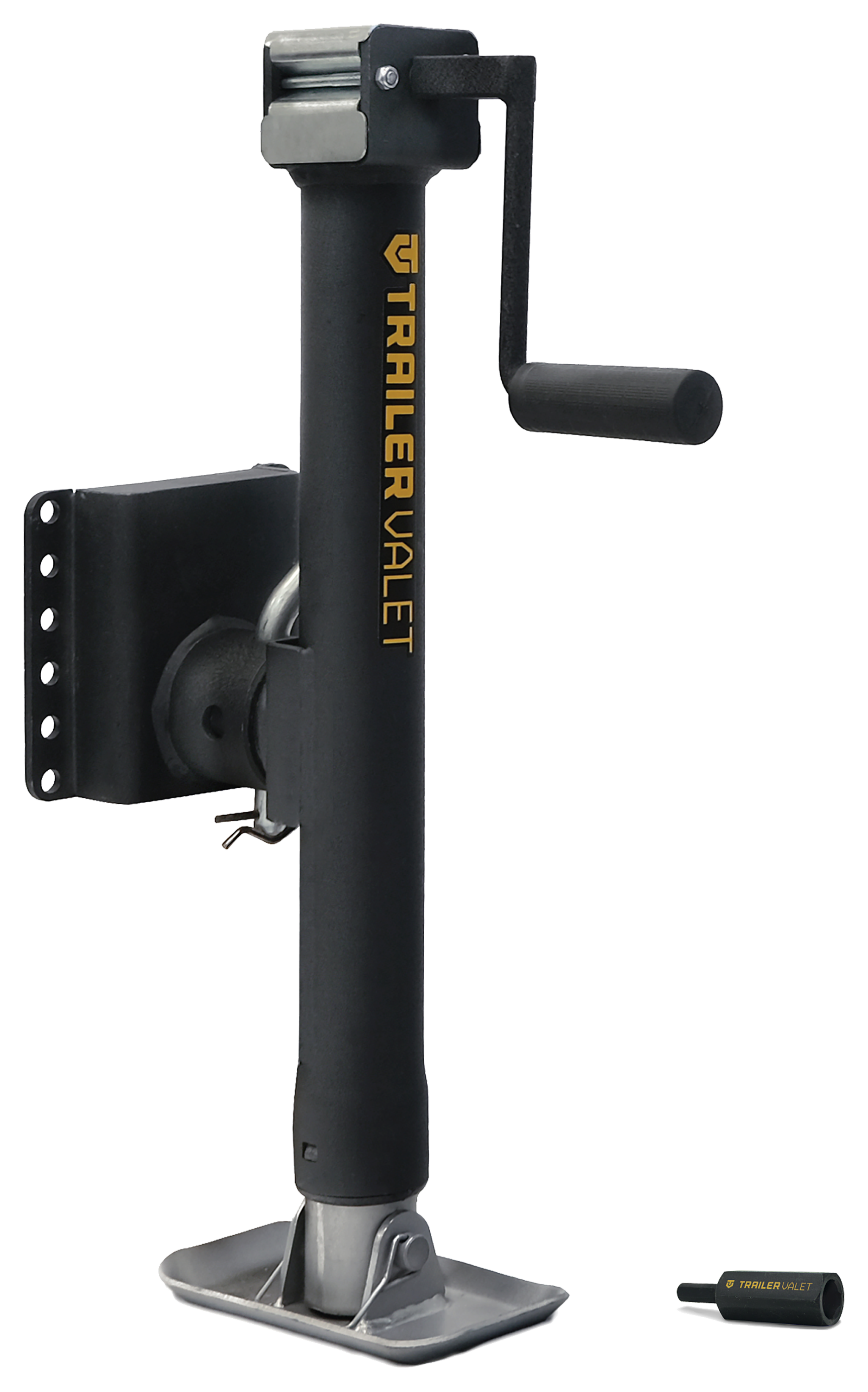 Trailer Valet JX Side-Mount Manual 5000-lbs. Hand-Crank Trailer Jack ...